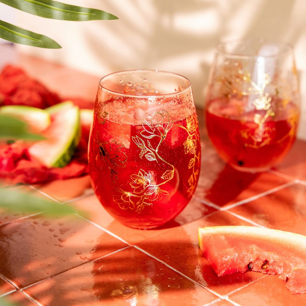 Pahar Rosella, Homla, 500 ml, sticla, roz - mezoni.ro