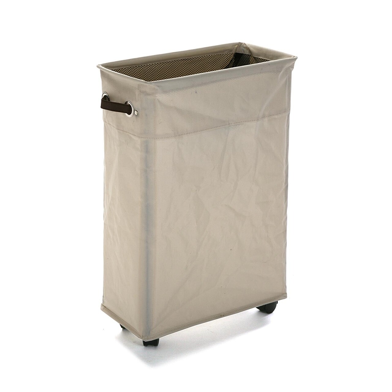 Cos de rufe cu roti Rectangular, Versa, 40x17x60 cm, bej - Mezoni