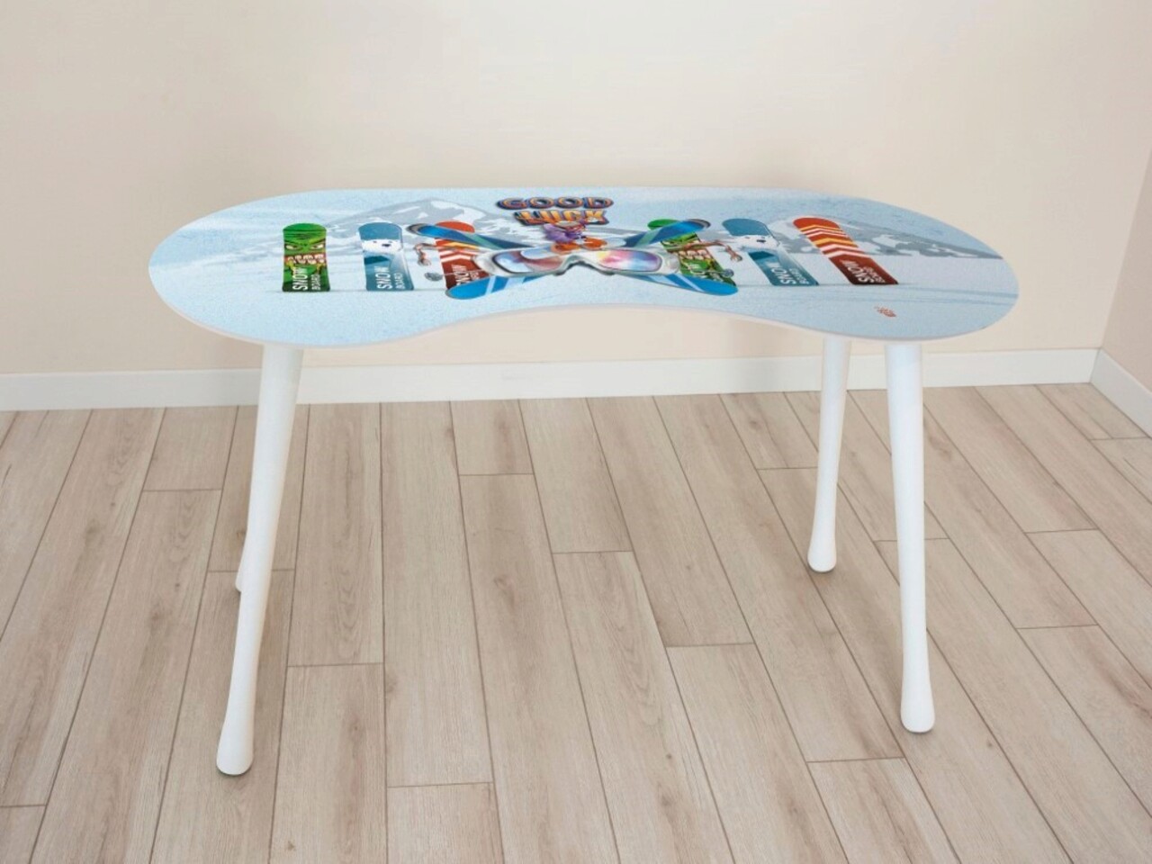 Masa pentru copii, Popcorn, Ski Girl, 60x120x70 cm, MDF , Multicolor ...