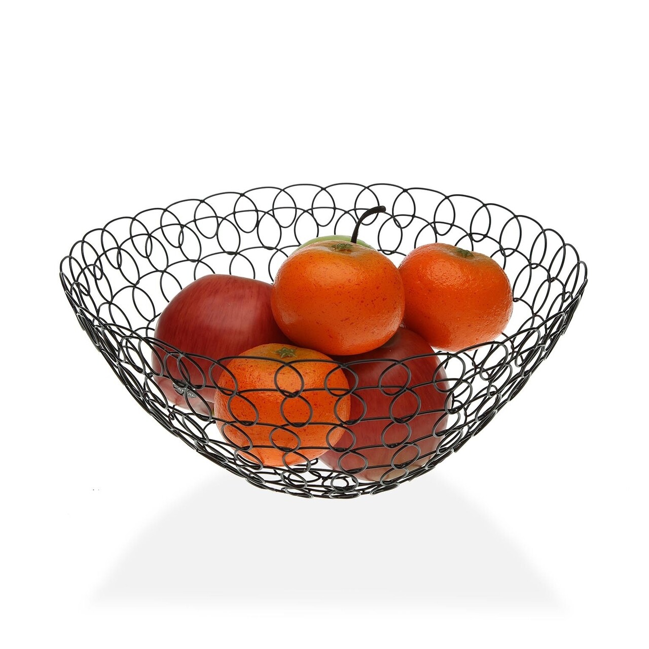 Cos pentru fructe Melton, Versa, 28 x 28 x 12 cm, metal, negru - mezoni.ro