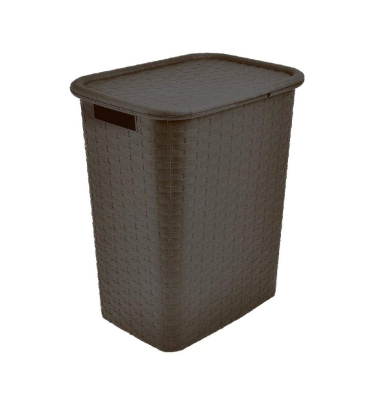 Cos de rufe Rattan, Jotta, 60 L, plastic, maro - Mezoni
