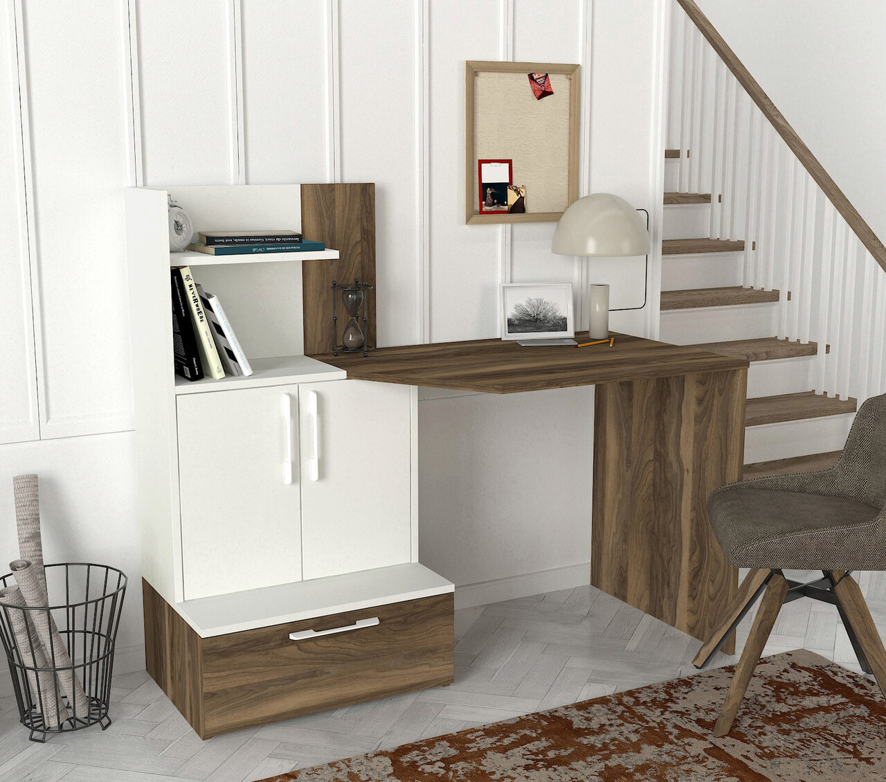 Birou, Tera Home, Padora, PAL, Alb/Maro - mezoni.ro