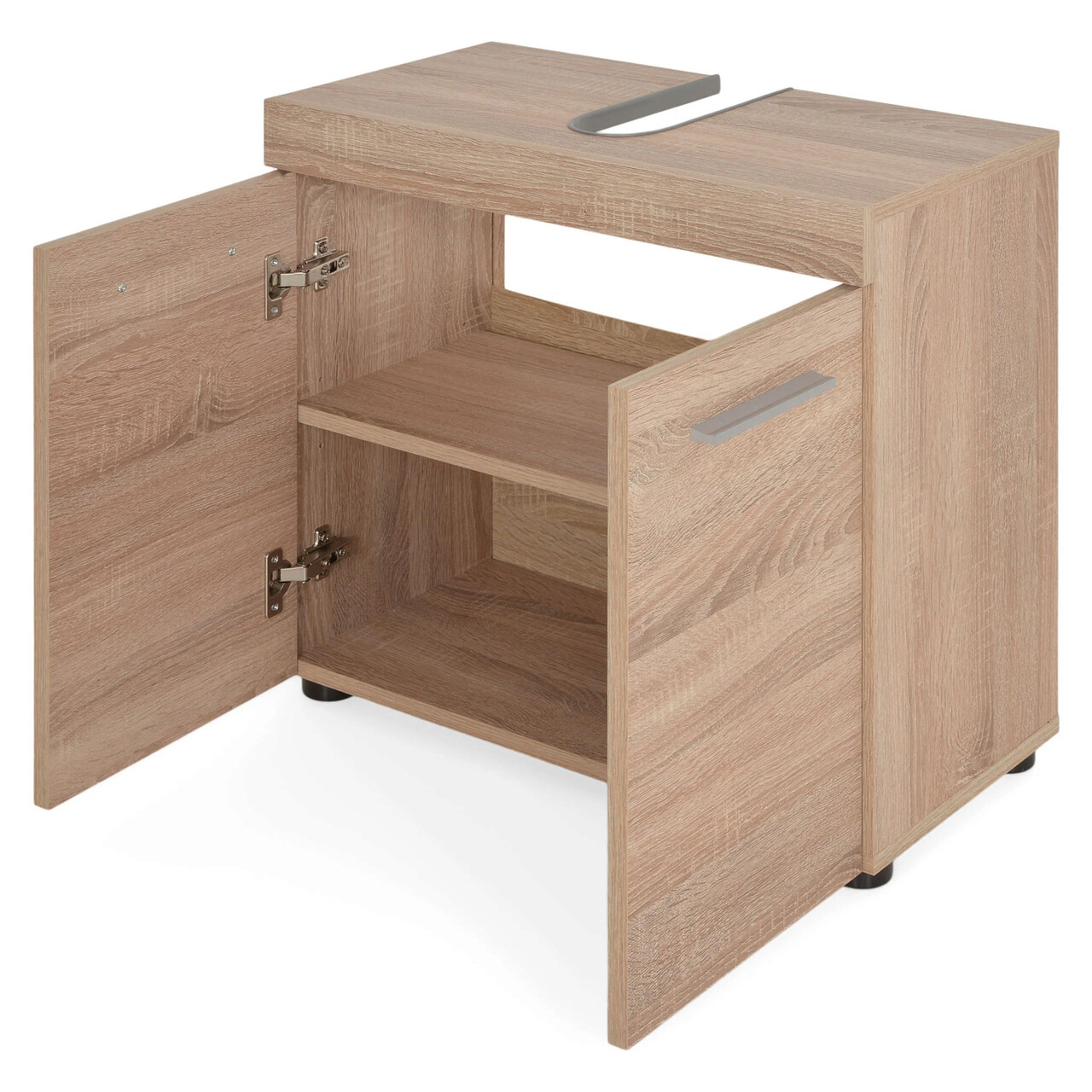 Dulap pentru baie / masca de lavoar Runner, 58x31x57 cm, PAL, bej - Mezoni