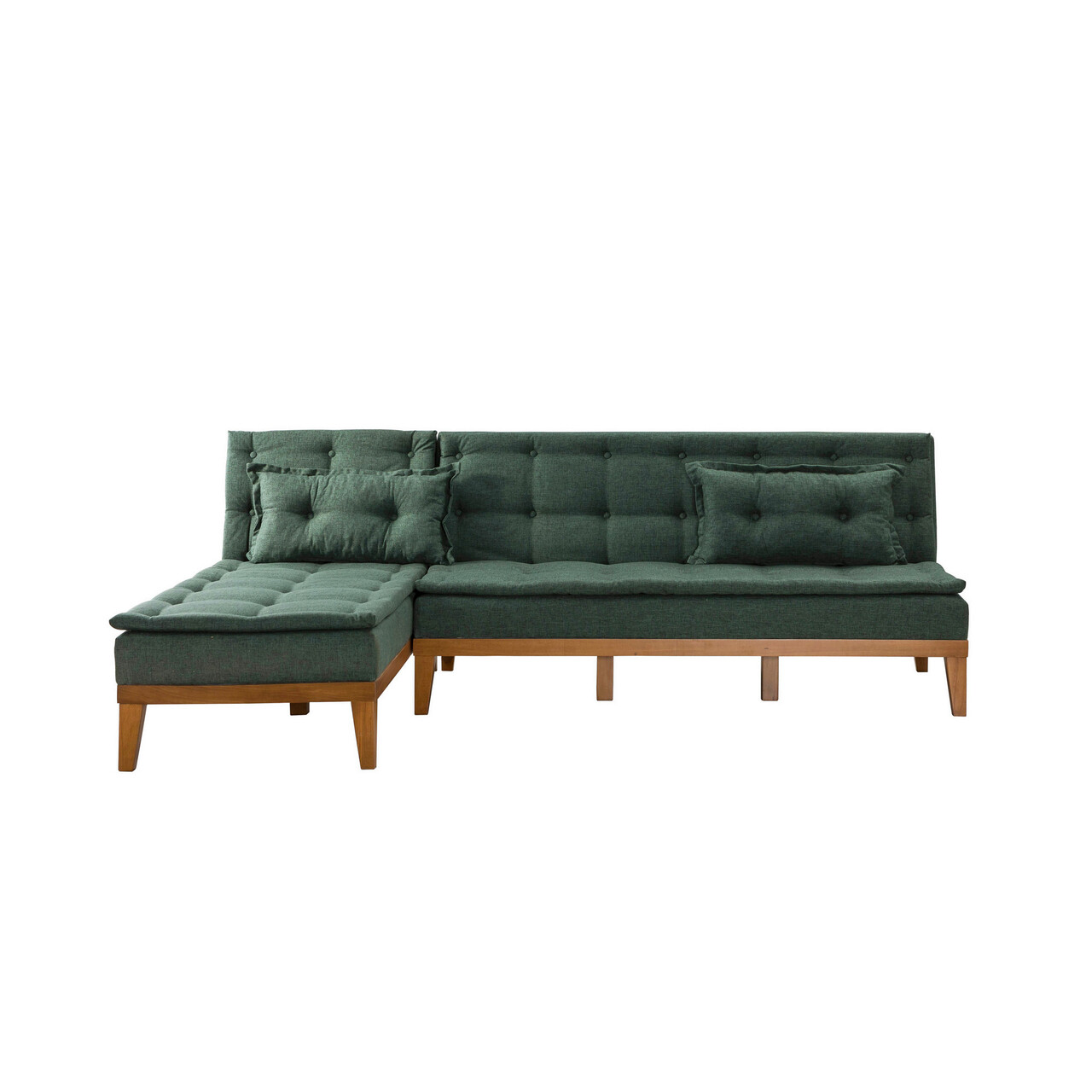 Coltar, Unique Design, 867UNQ1469, Lemn de carpen, Verde - mezoni.ro