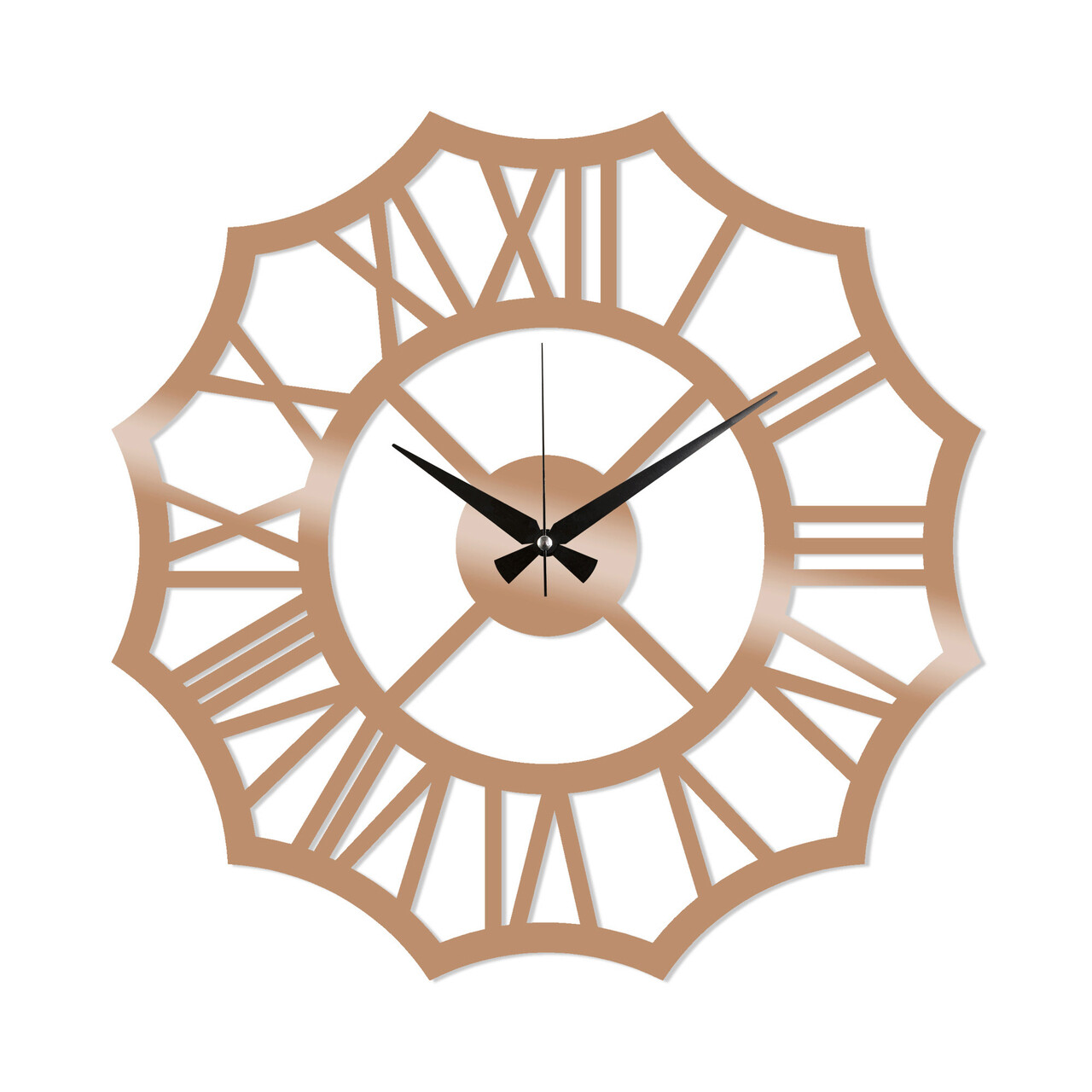 Ceas de perete, Metal Wall Clock 23, Metal, Dimensiune: 48 x 48 cm ...