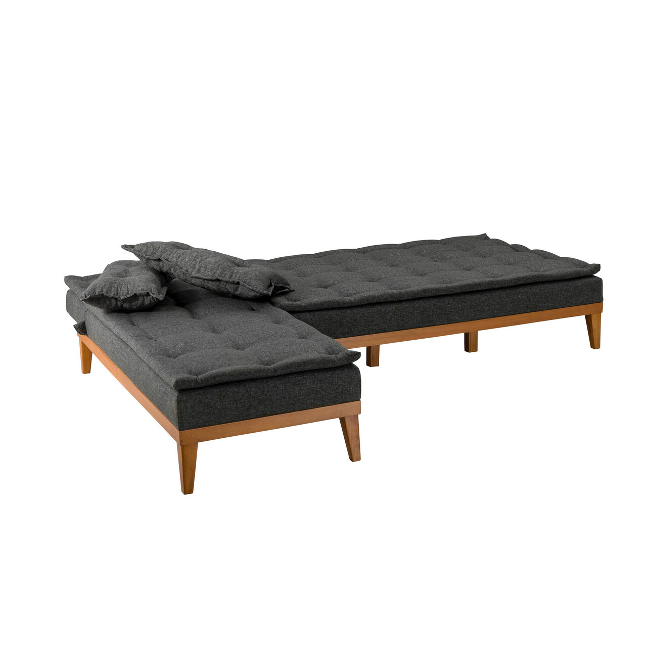 Coltar, Unique Design, 867UNQ1463, Lemn de carpen, Antracit - Mezoni