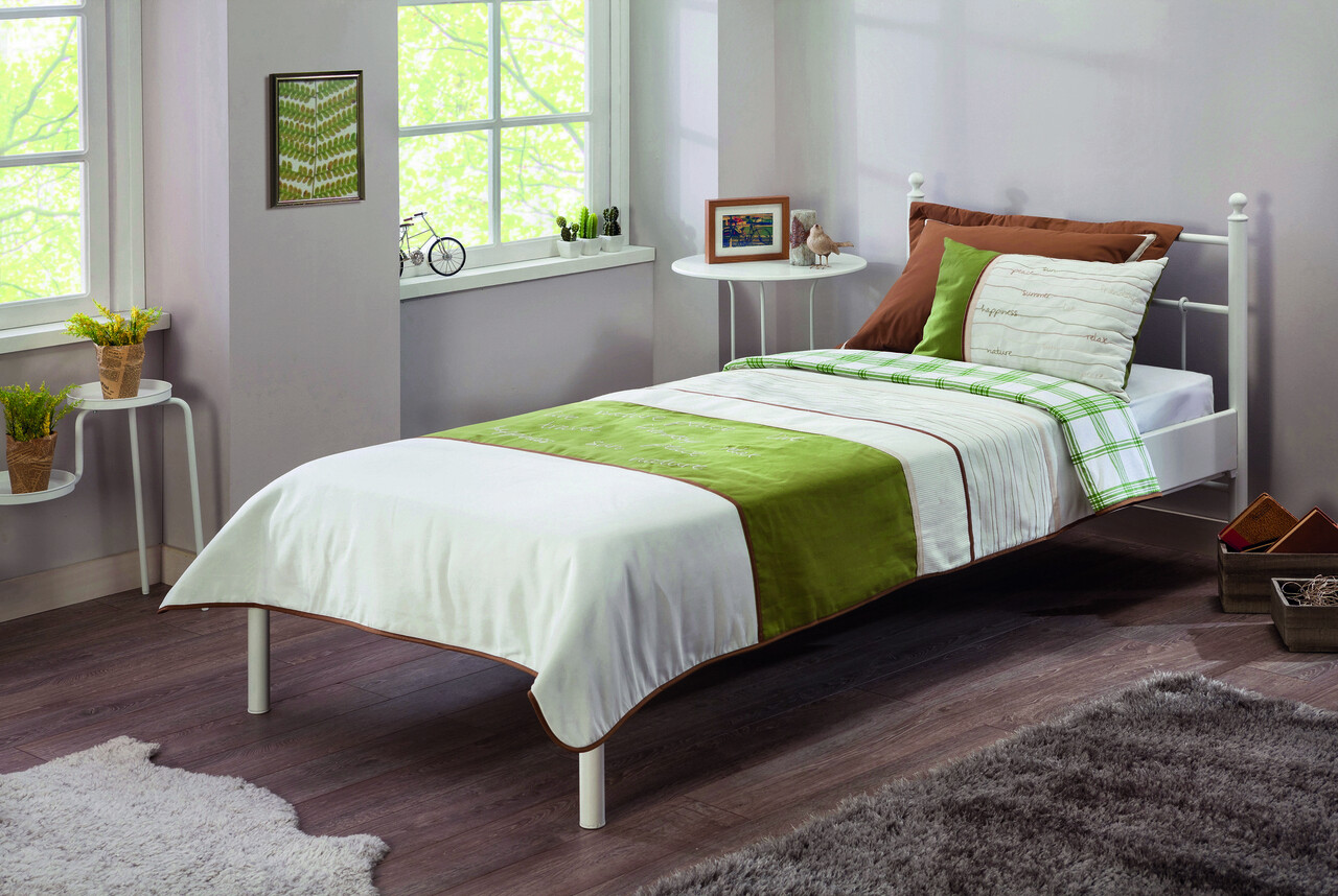 Set cuvertura de pat Young, Freedom (90-100 Cm), Çilek, Poliester - Mezoni