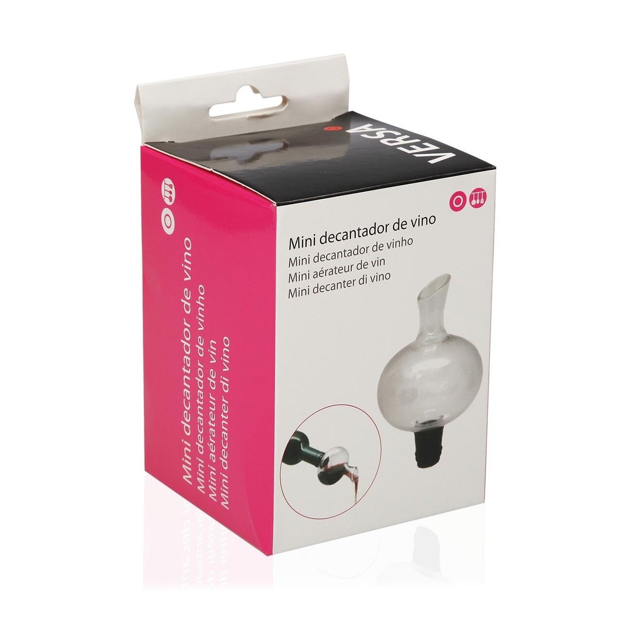 Decantor pentru vin Mini, Versa, sticla - Mezoni