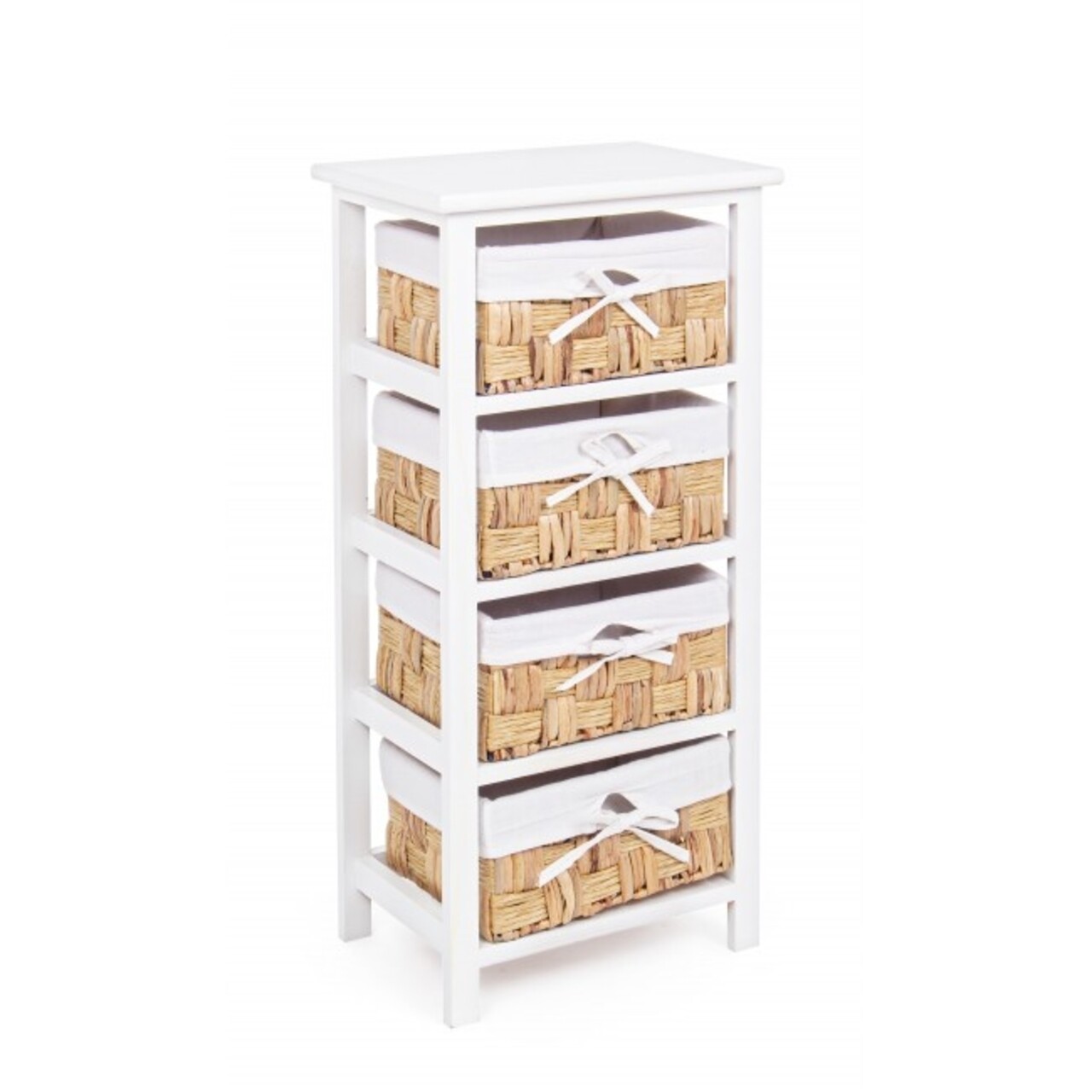 Comoda cu 4 cosuri, Twils, Bizzotto, 38x27x77 cm, lemn de paulownia ...