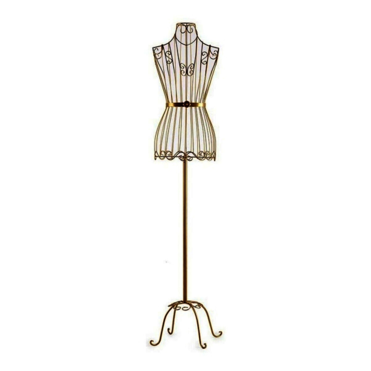 Cuier manechin Catherine, Gift Decor, 42 x 42 x 162 cm, metal, auriu ...