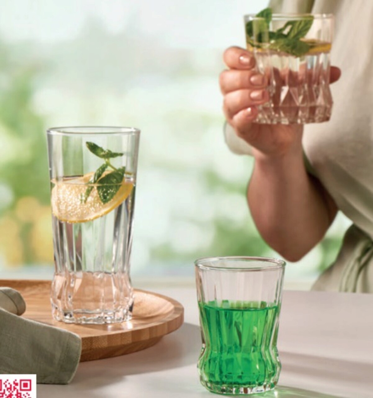 Set 6 pahare Gaia, Pasabahce, 285 ml, sticla, transparent - Mezoni