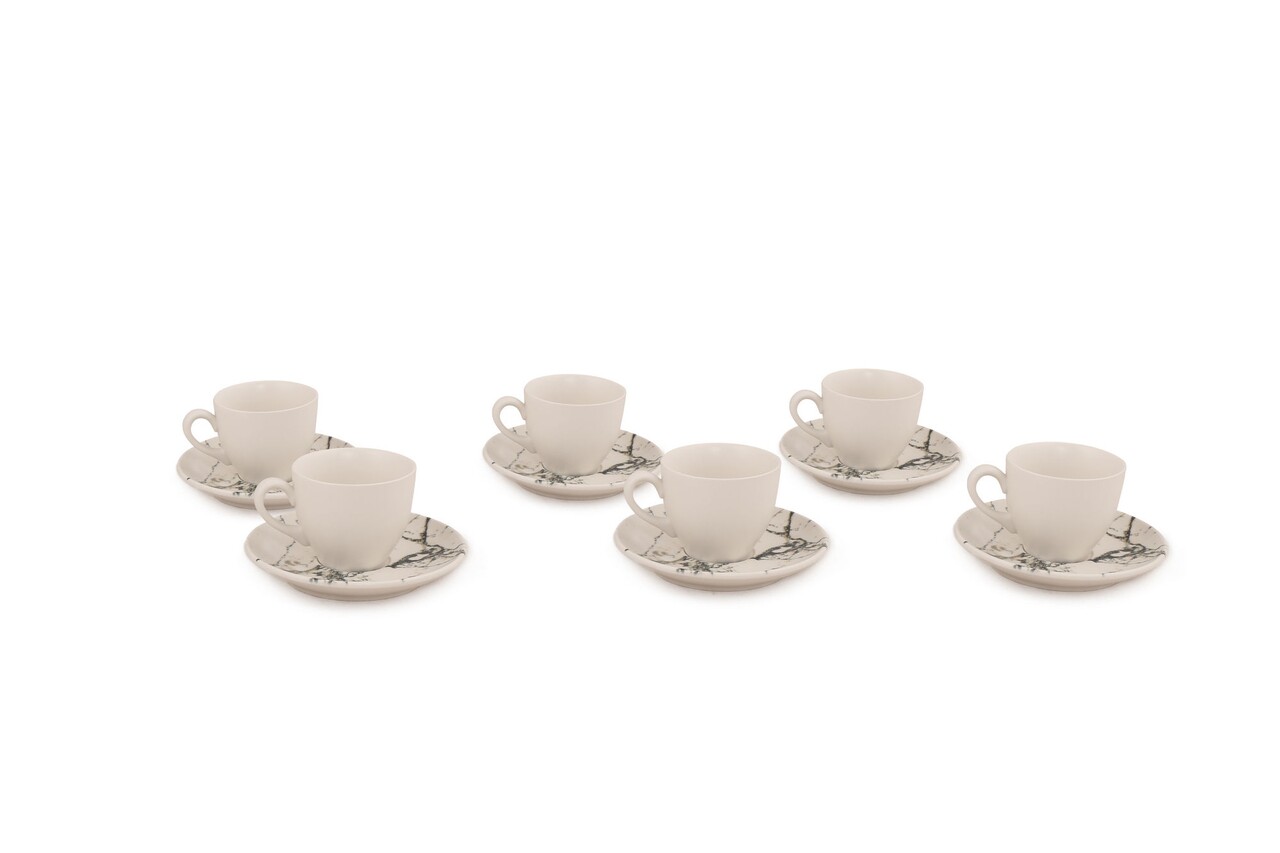 Set de cafea Kutahya Porselen, NNLM12KT893313, 12 piese, portelan ...