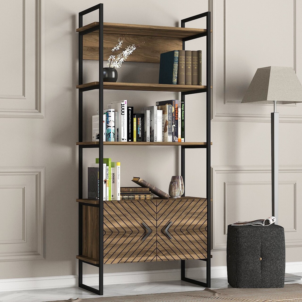 Biblioteca, Tera Home, Scala 804TRH3609, 90 x 180 x 39 cm, pal ...