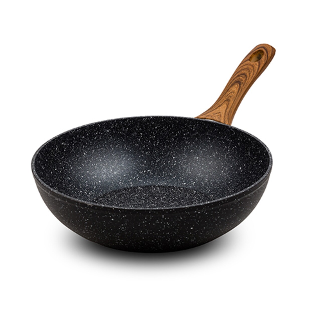 Tigaie wok cu invelis stone antiaderent Nature, NAVA, Ø28 cm, aluminiu ...