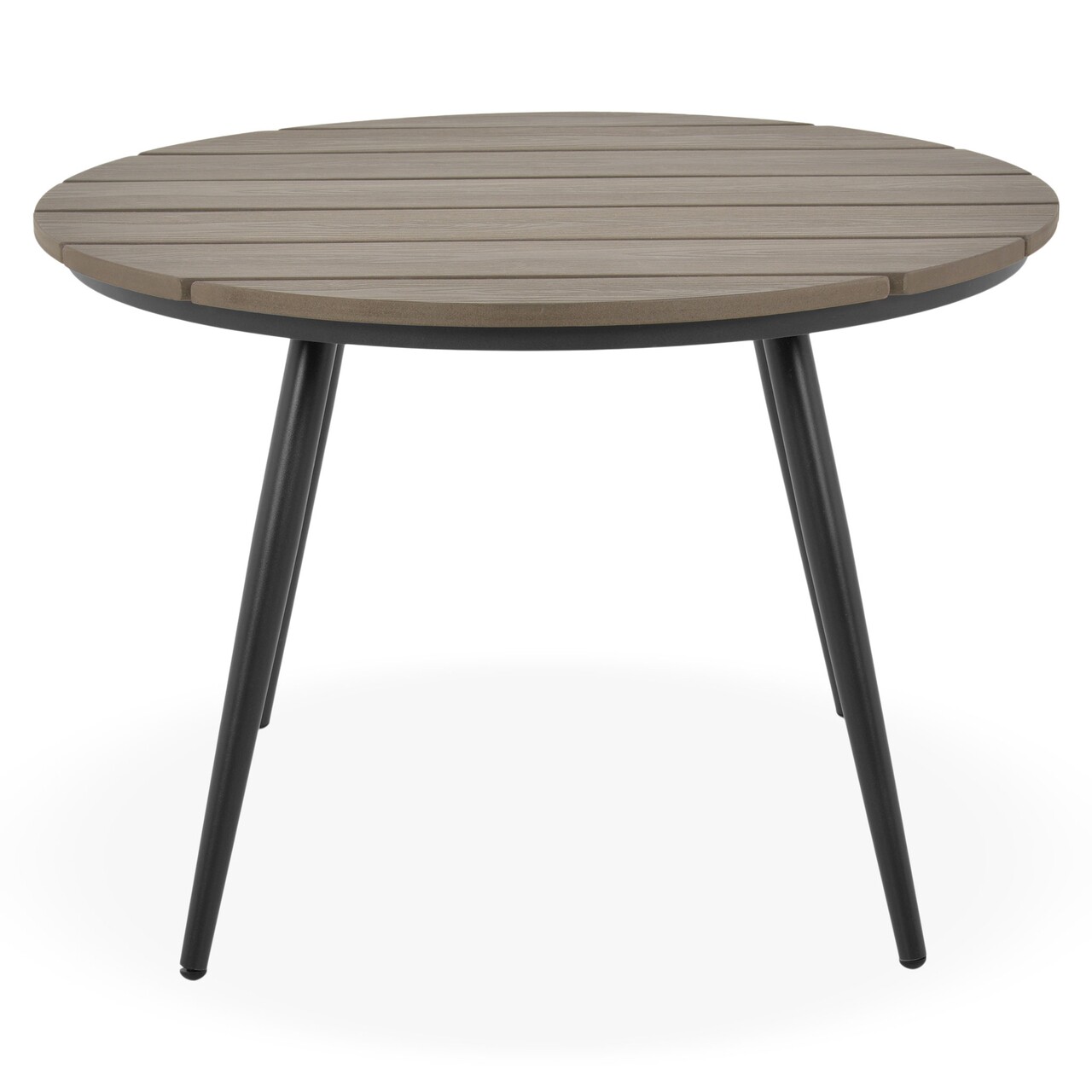 Masuta pentru cafea, Lagoon, H.50 D.73, aluminiu, gri - Mezoni