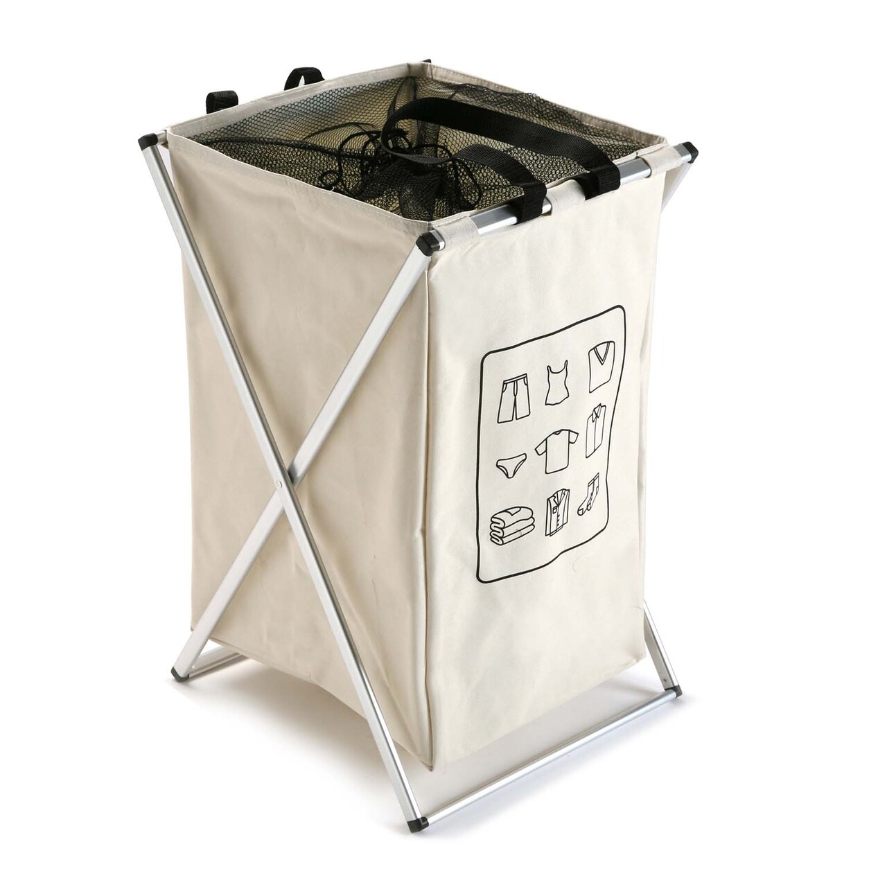 Cos de rufe pliabil Versa, 35x35x56 cm, poliester - Mezoni