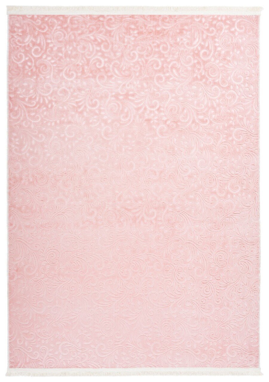 Covor Peri 100, Decorino, 80x280 cm, poliester, roz pudra - mezoni.ro