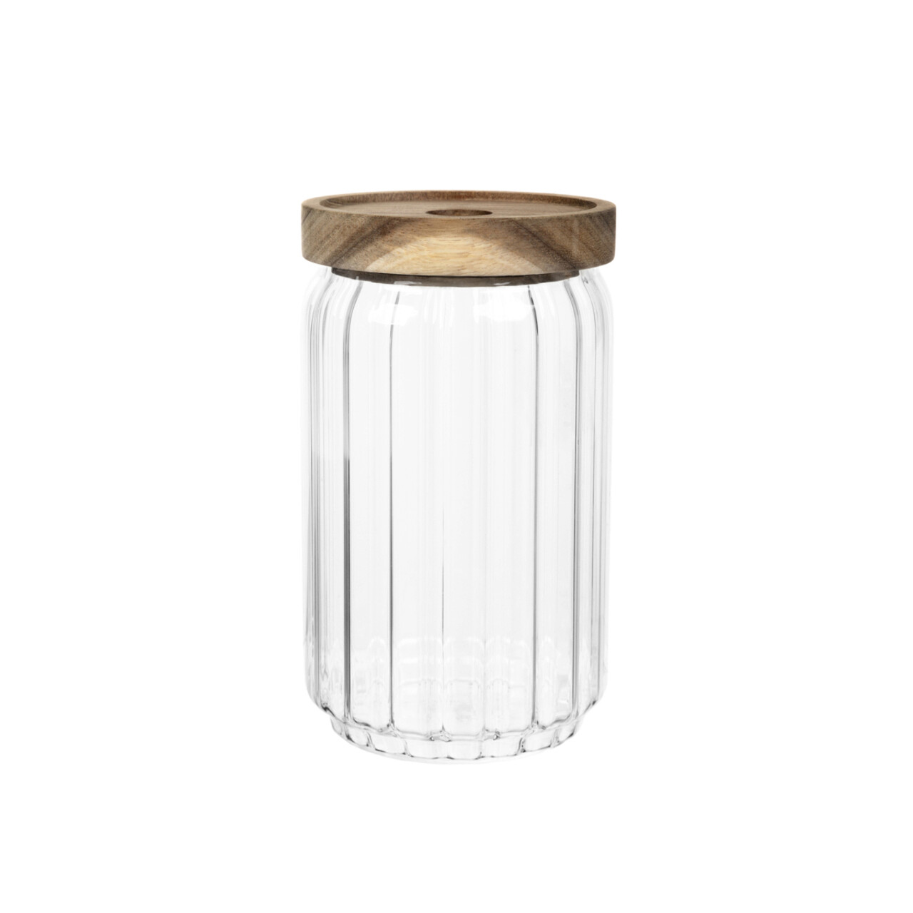 Recipient cu capac pentru depozitare Rakumi, Homla, 750 ml, sticla/lemn ...