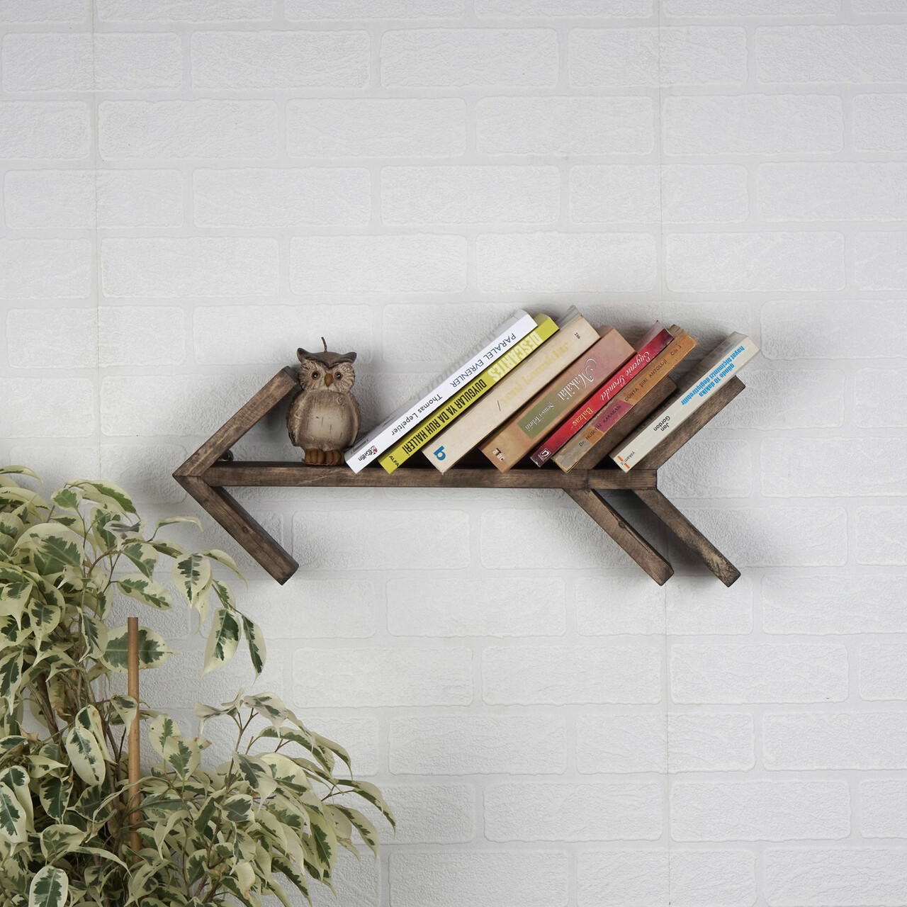 Raft de perete, Evila Originals, Raf087, 52x20x8 cm, Maro inchis ...