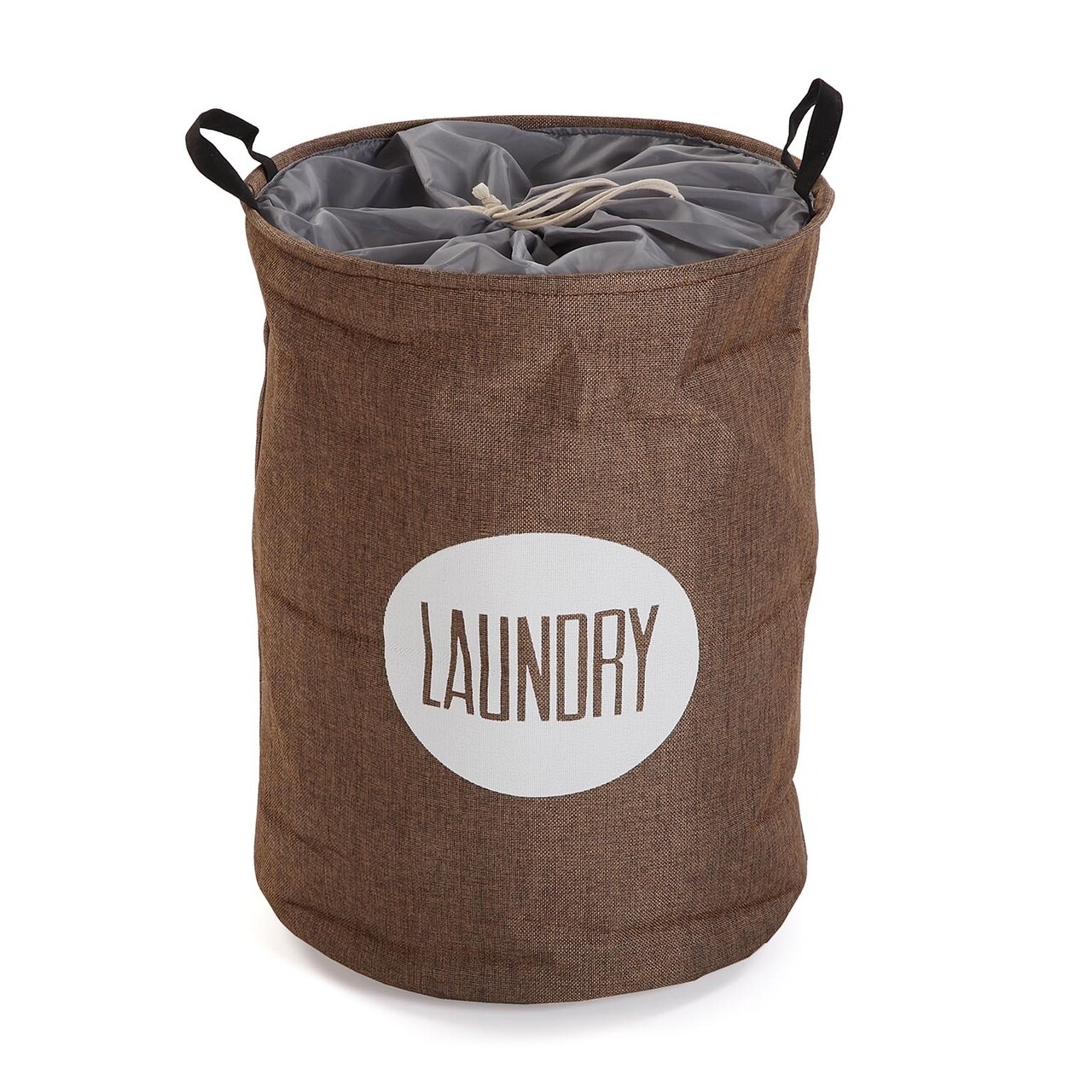 Cos de rufe Brenna, Versa, 40x40x58 cm, textil, maro - Mezoni