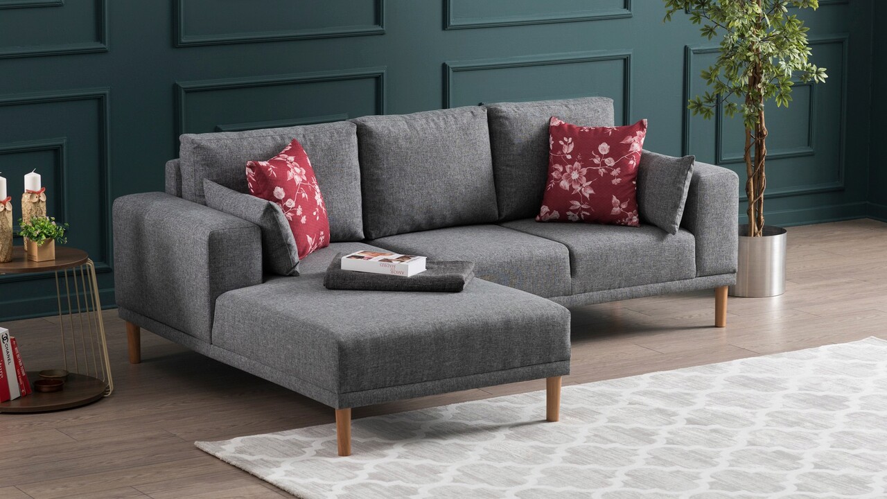 Coltar, Balcab Home, 825BLC1391, Lemn de fag, Gri - mezoni.ro