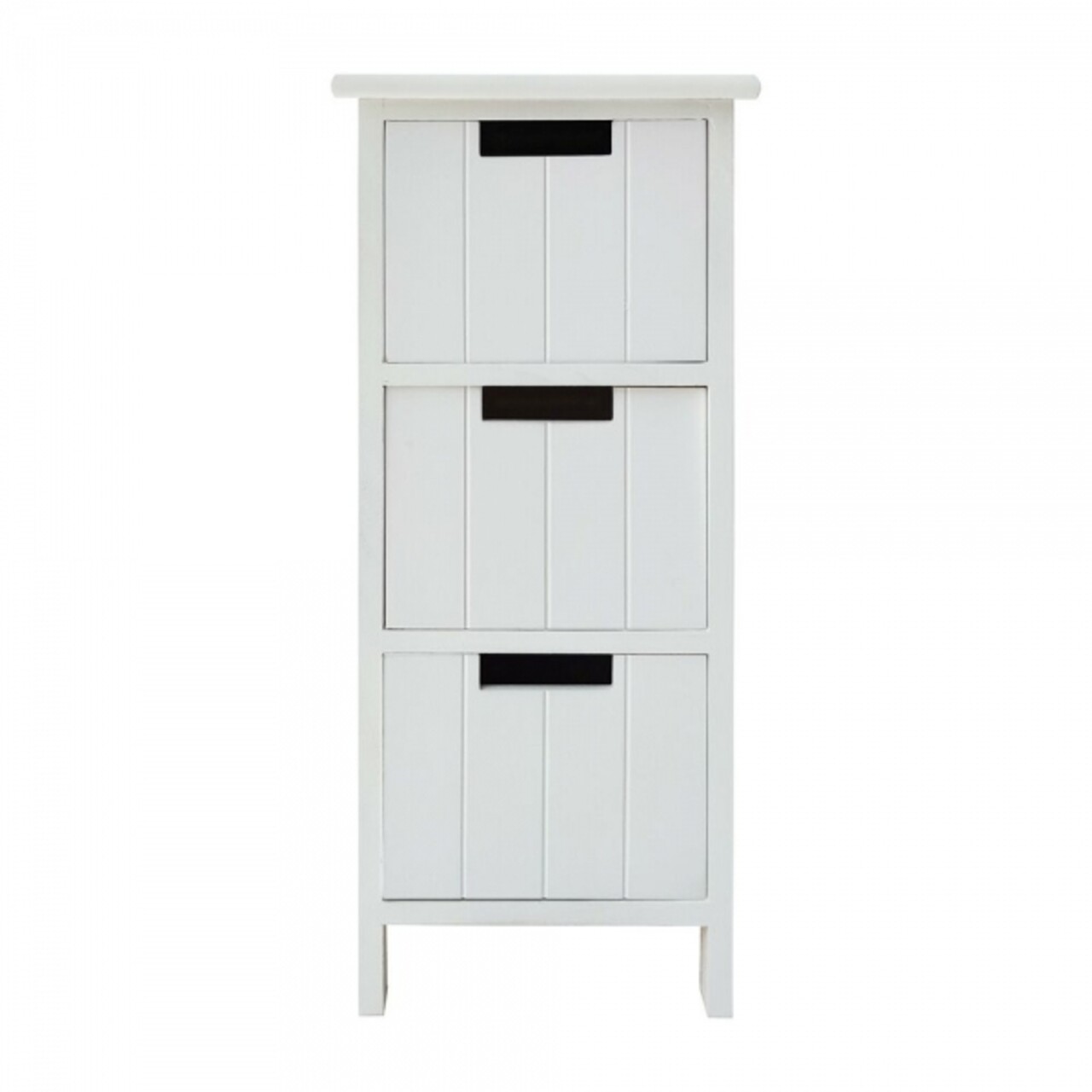 Comoda, Simple, 32 x 62 x 26 cm, lemn de paulownia, alb - mezoni.ro