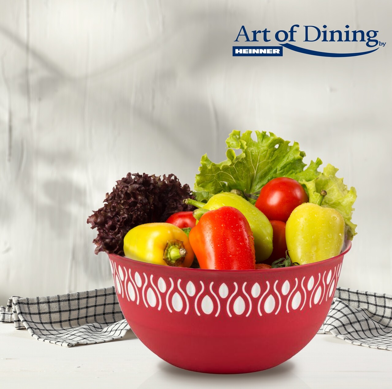 Bol Art of Dining, 28x13 cm, 5L, plastic, rosu - Mezoni