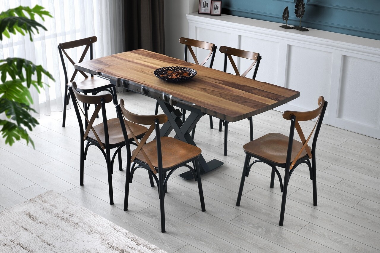 Masa dining extensibila, Nmobb, Otto, 130/190 x 77 x 80 cm, mdf, nuc ...