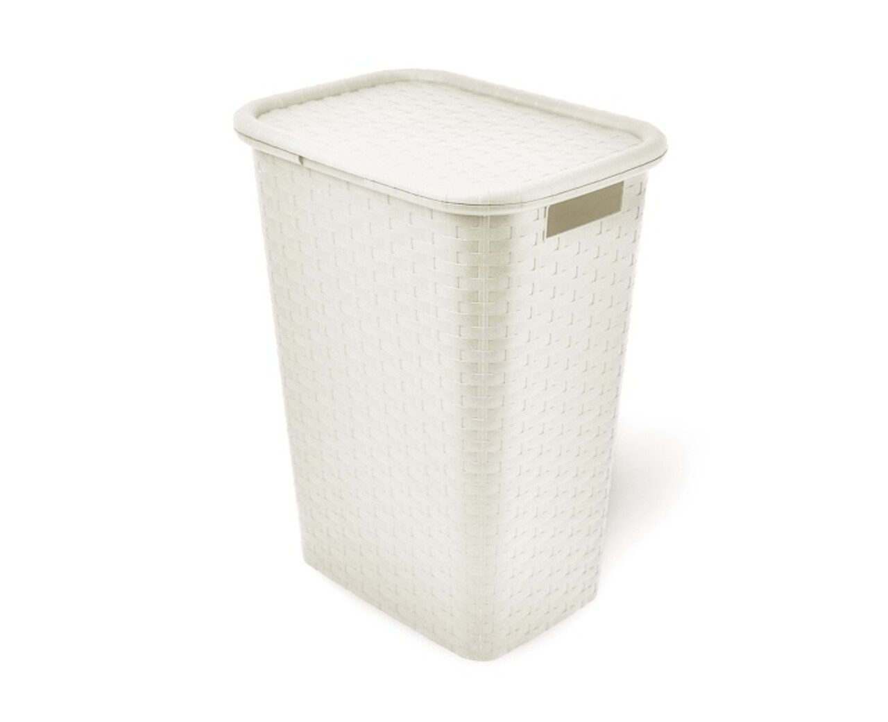 Cos de rufe Rattan, Jotta, 60 L, plastic, alb - mezoni.ro