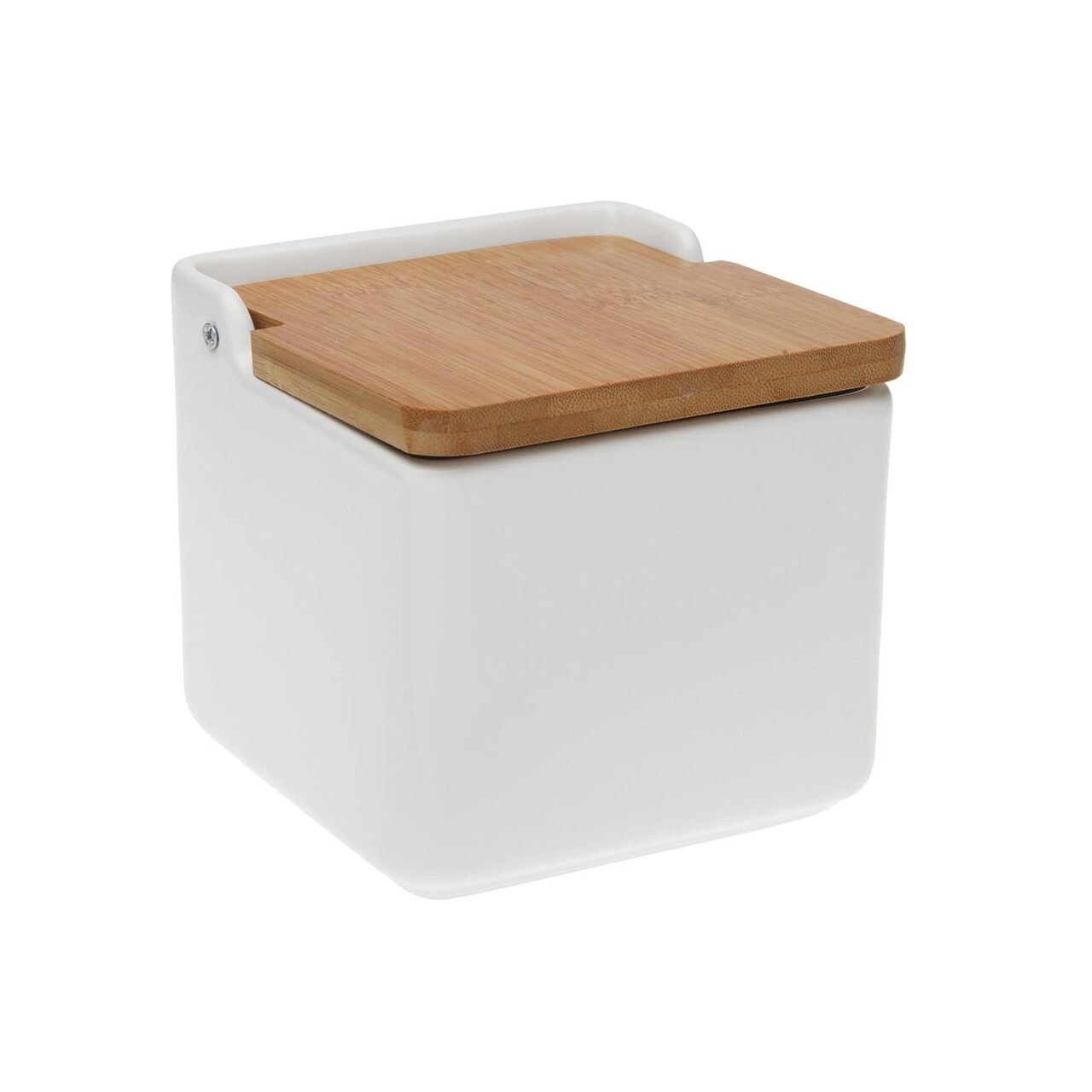 Recipient depozitare sare White, Versa, 12.2x11.5 cm, ceramica - Mezoni