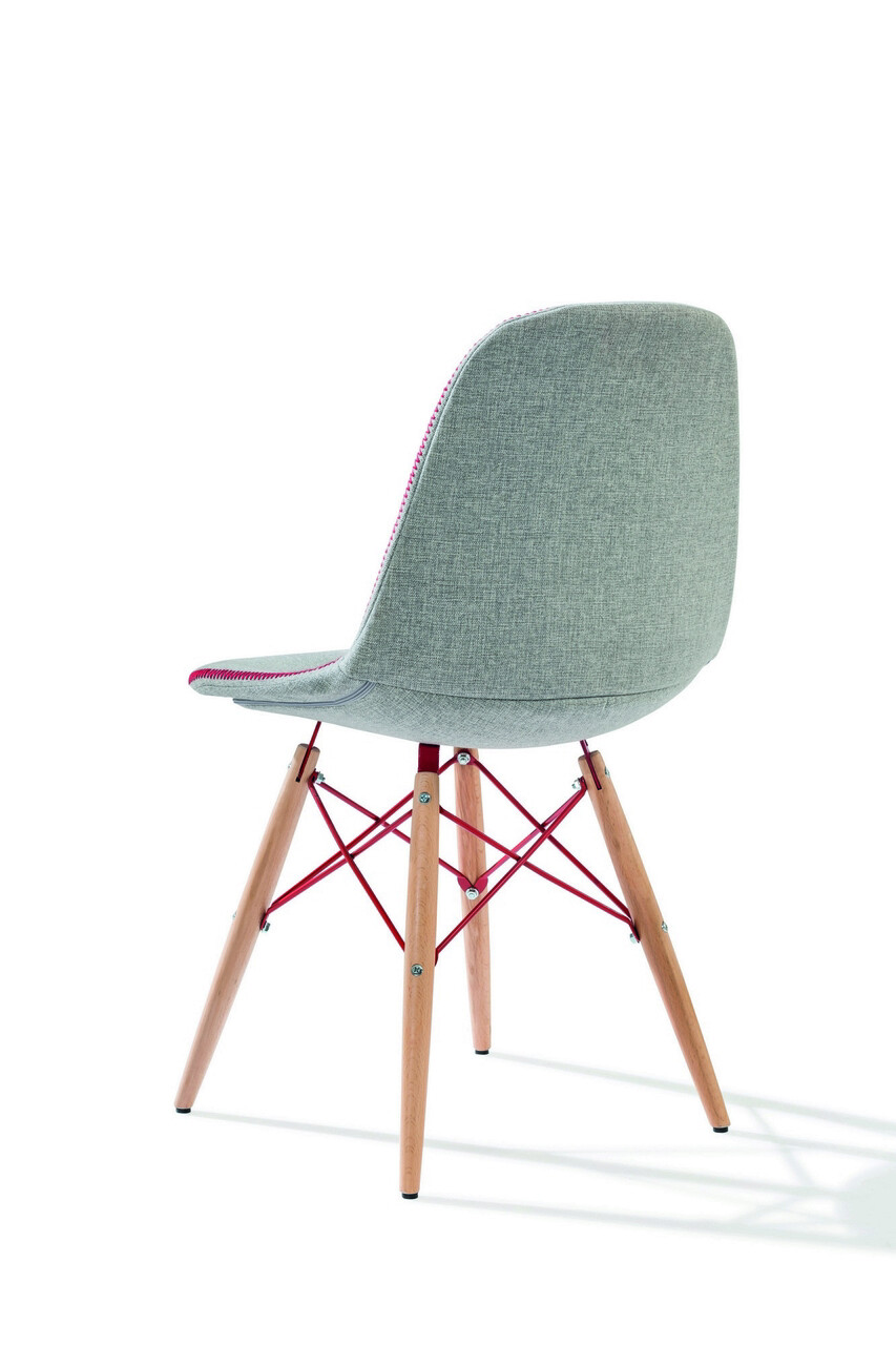 Scaun, Çilek, Trio Chair, 50x85x50 cm, Multicolor - Mezoni