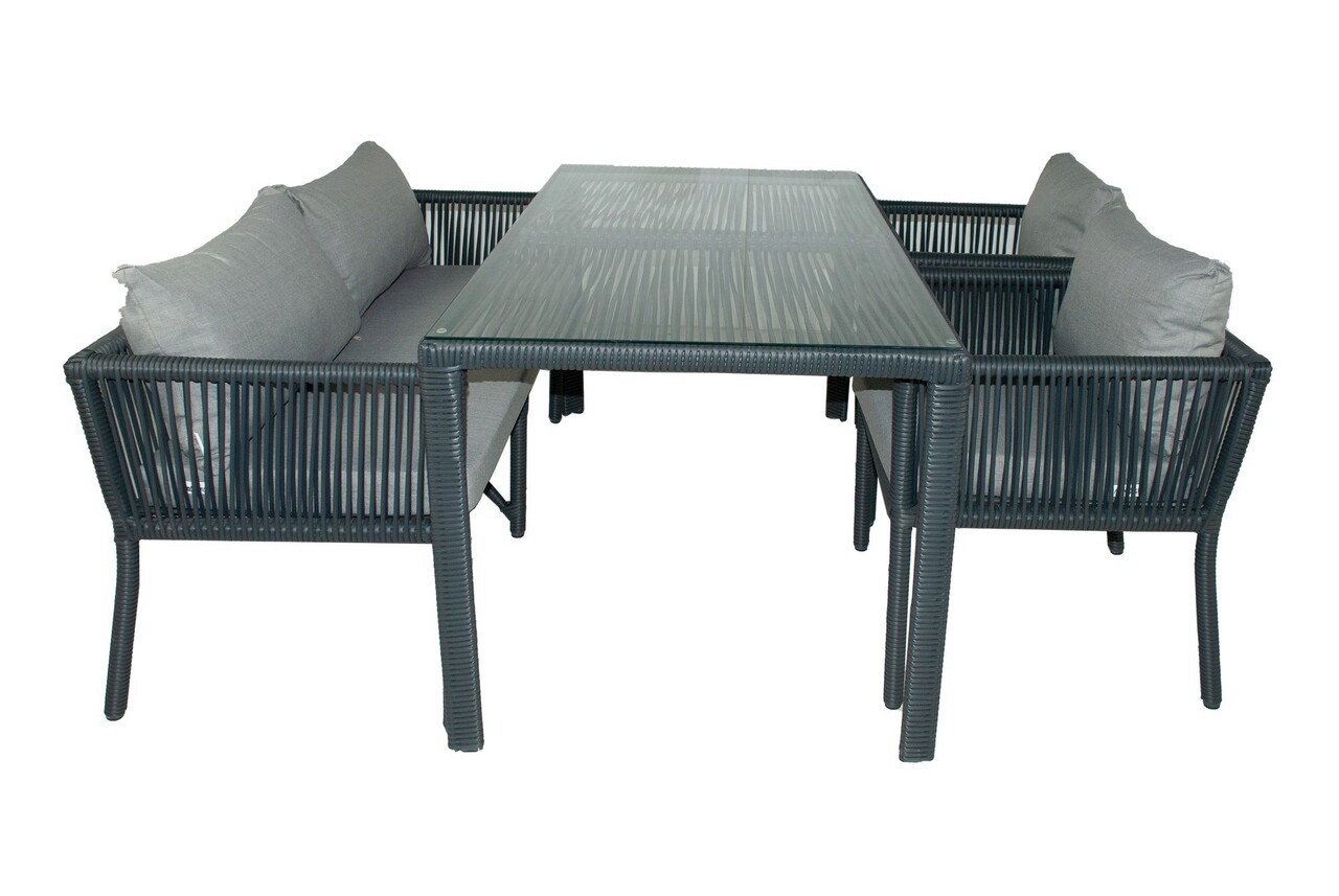 Set mobilier de gradina, Jumilla, Vera 3, Gri - mezoni.ro