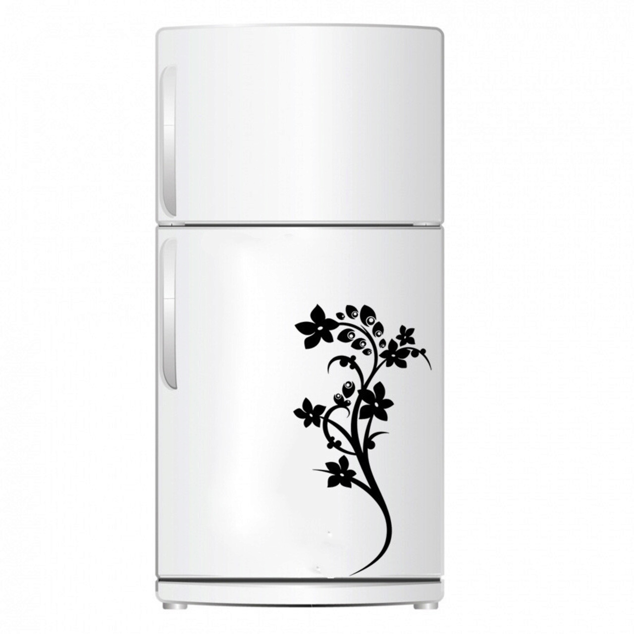 Sticker decorativ pentru frigider, BE-6, Vinilin, Dimensiune: 25 x 49 ...