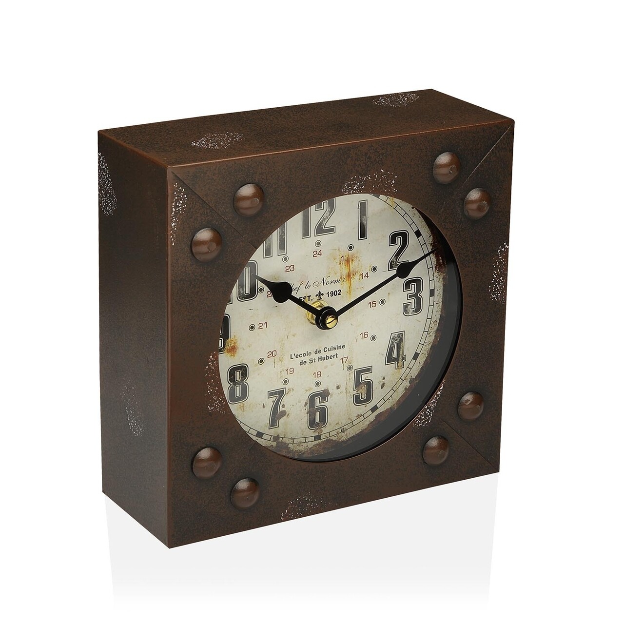 Ceas de masa Vintage, Versa, 20x20 cm, metal - mezoni.ro