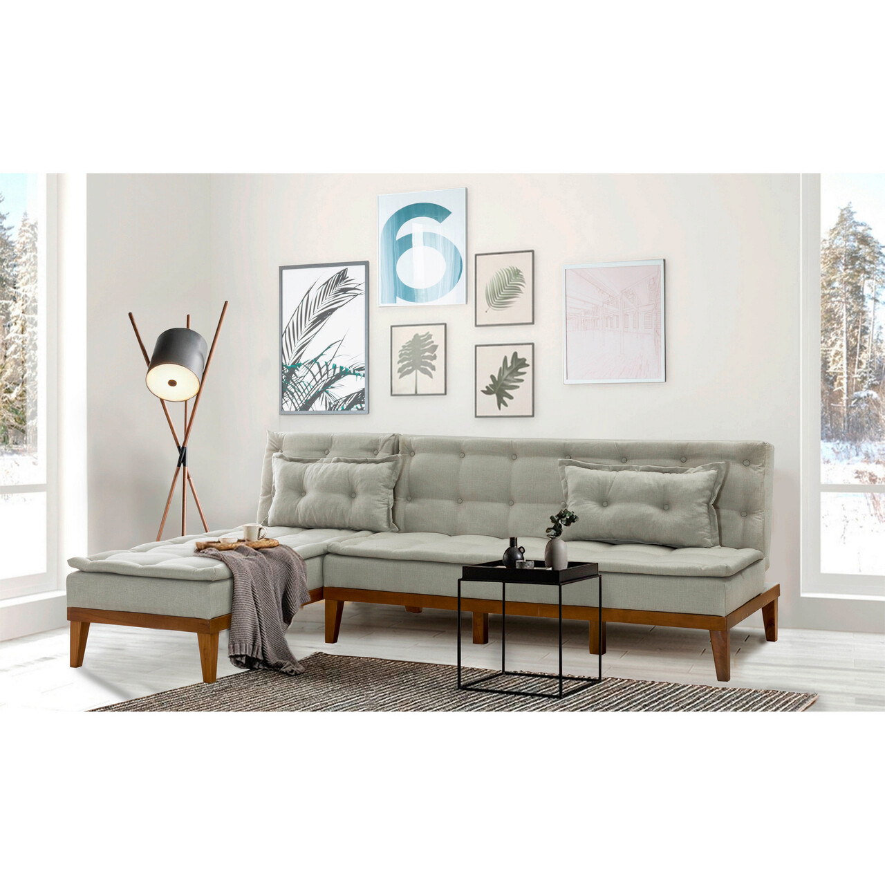 Coltar, Unique Design, 867UNQ1468, Lemn de carpen, Crem - mezoni.ro