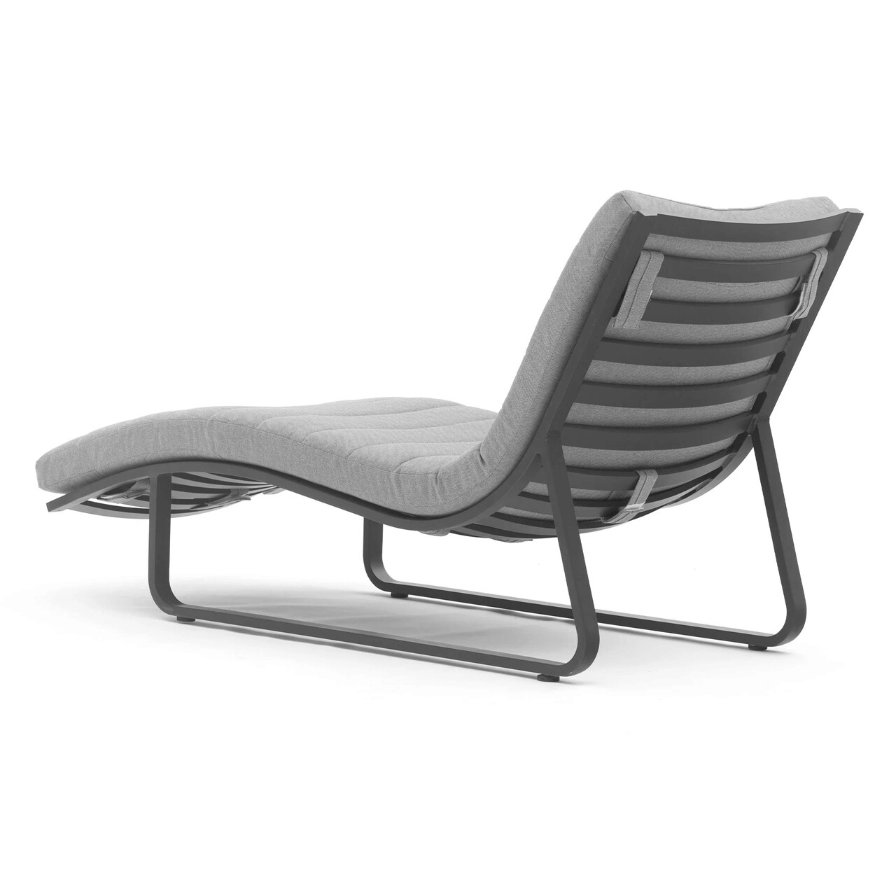 Sezlong Flow, 157.5x66x84.5 cm, aluminiu, antracit/gri - Mezoni