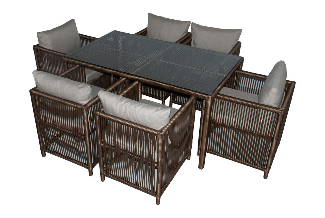 Set mobilier de gradina, Jumilla, Mana, Maro inchis - mezoni.ro