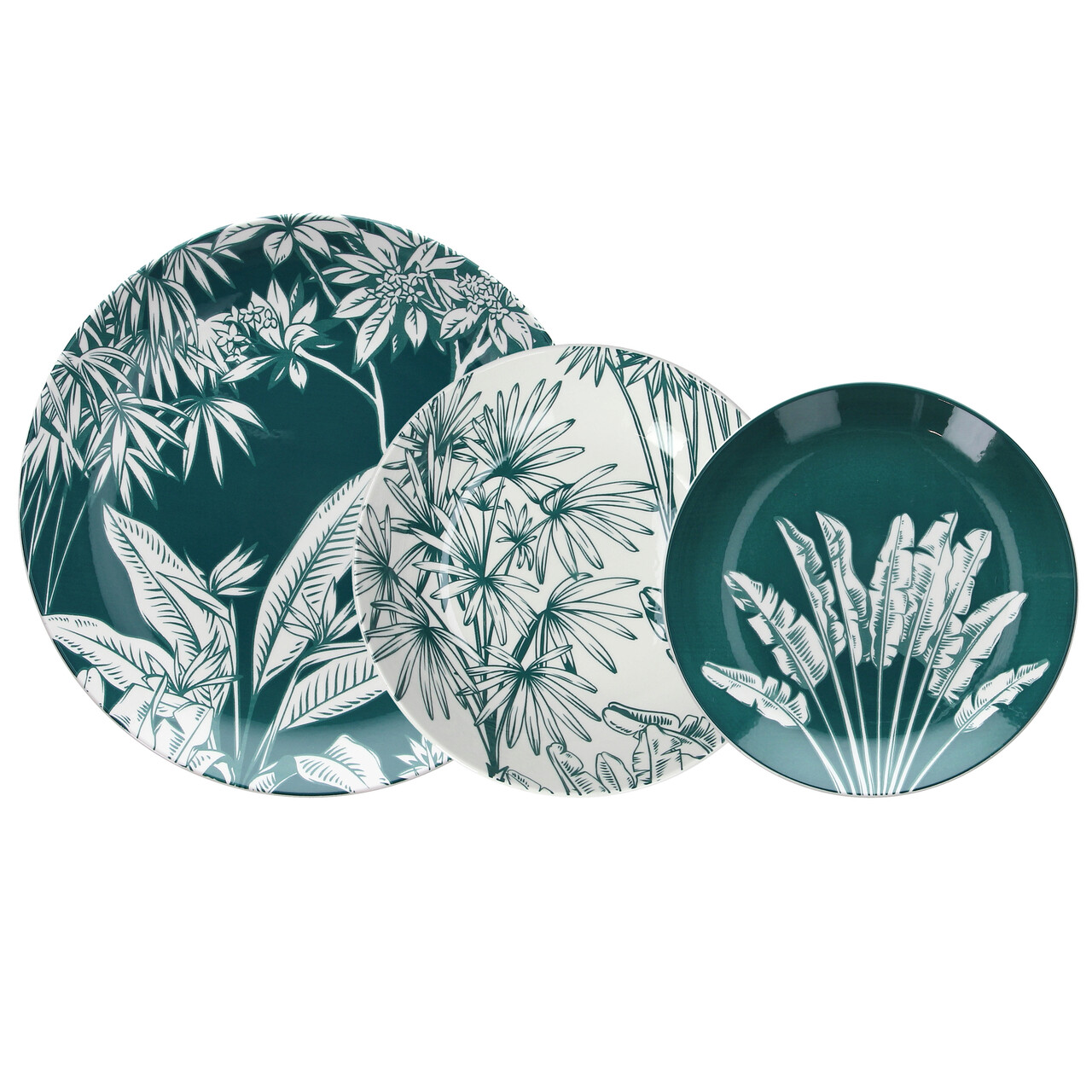 Serviciu de masa 18 piese Madison Palm, Tognana Porcellane, portelan ...