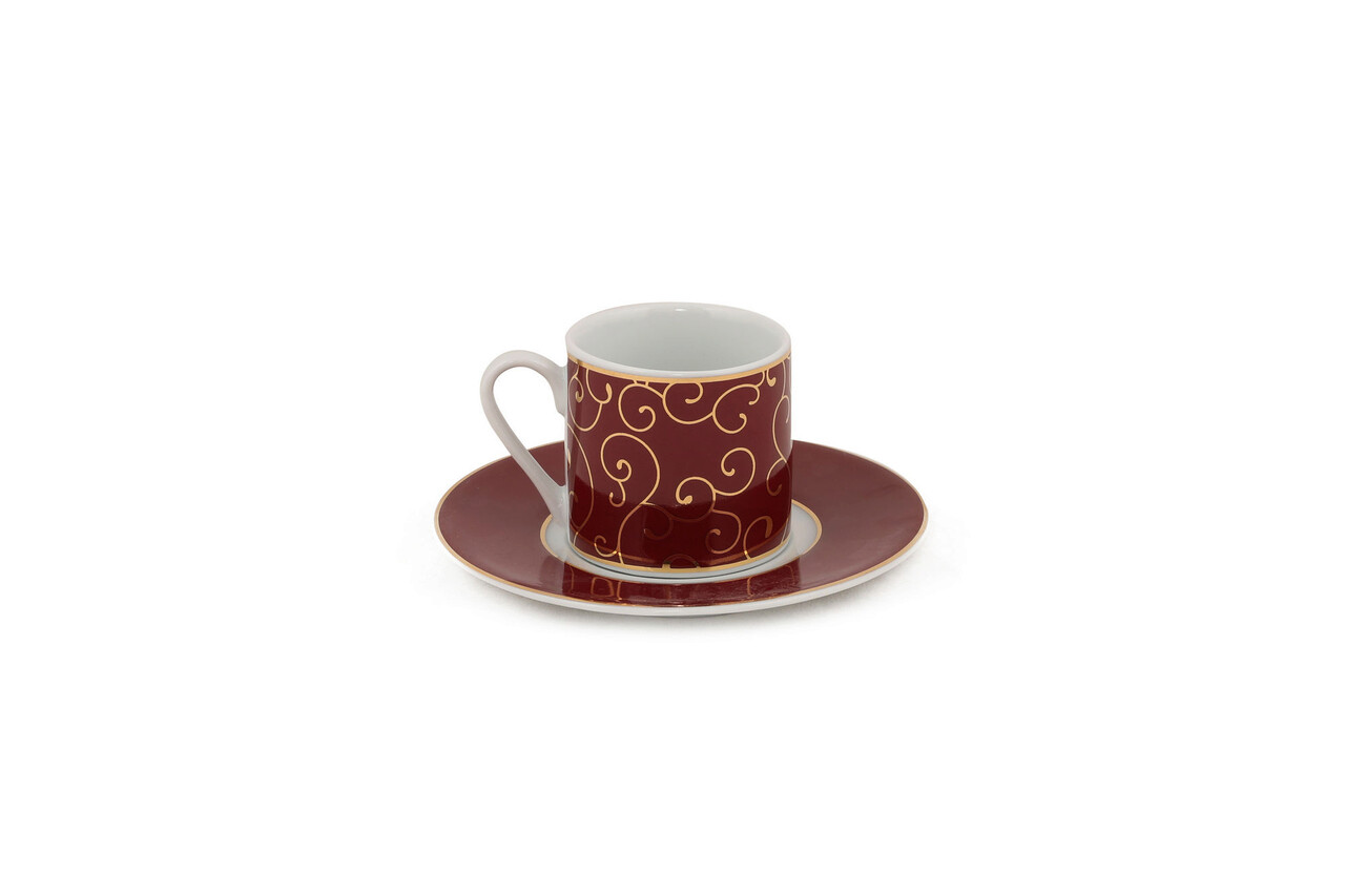 Set cesti de cafea, Kütahya Porselen, 710KTP9637, Portelan, Multicolor ...
