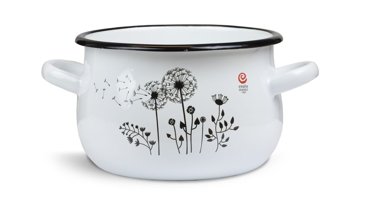 Oala emailata Papadie, Emalia Olkusz, 4.75 L, otel carbon - mezoni.ro