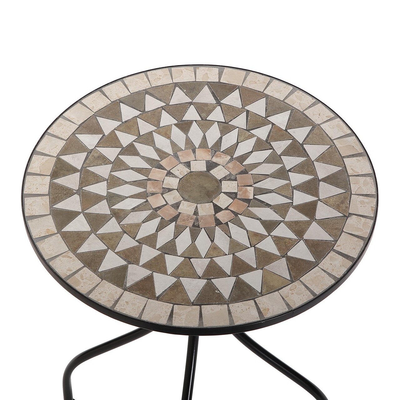 Masuta pentru gradina Natural Greek, Versa, Ø60x71 cm, metal - Mezoni