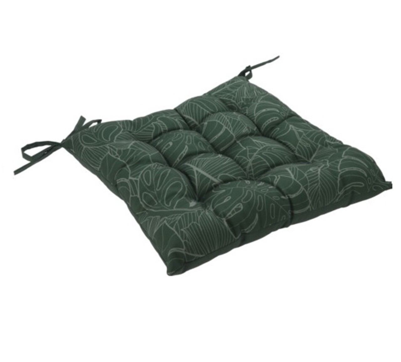 Perna pentru scaun Exotic, 40x40 cm, poliester, verde inchis - Mezoni