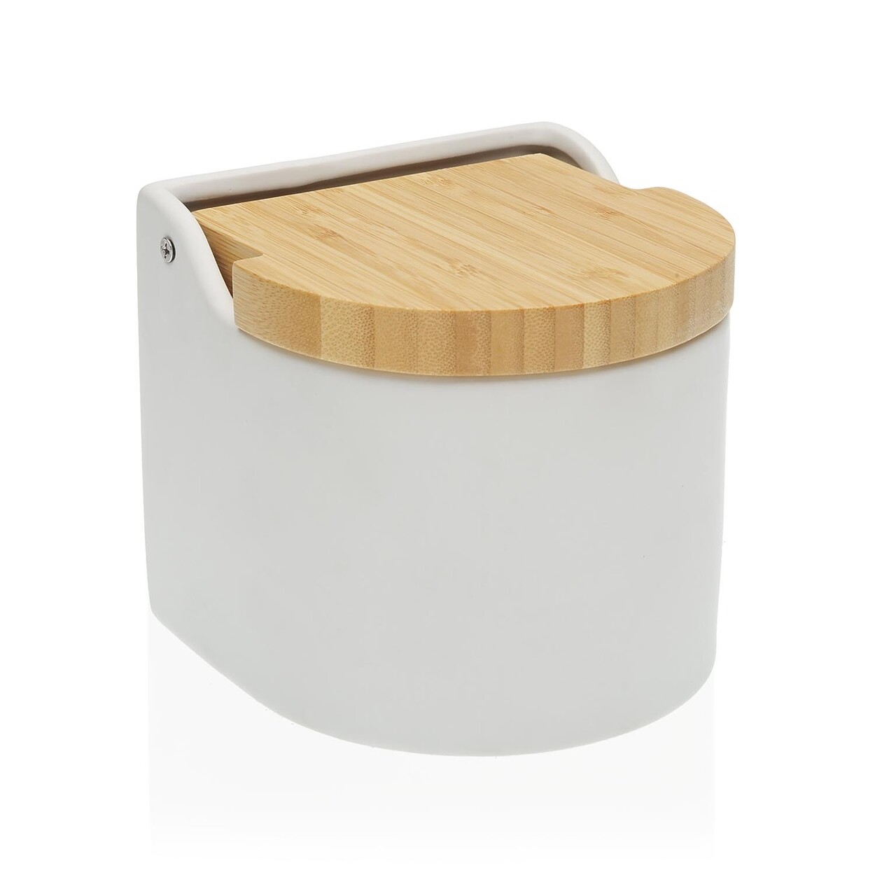 Recipient pentru sare Garloc, Versa, 12 x 12 x 11.5 cm, ceramica - Mezoni