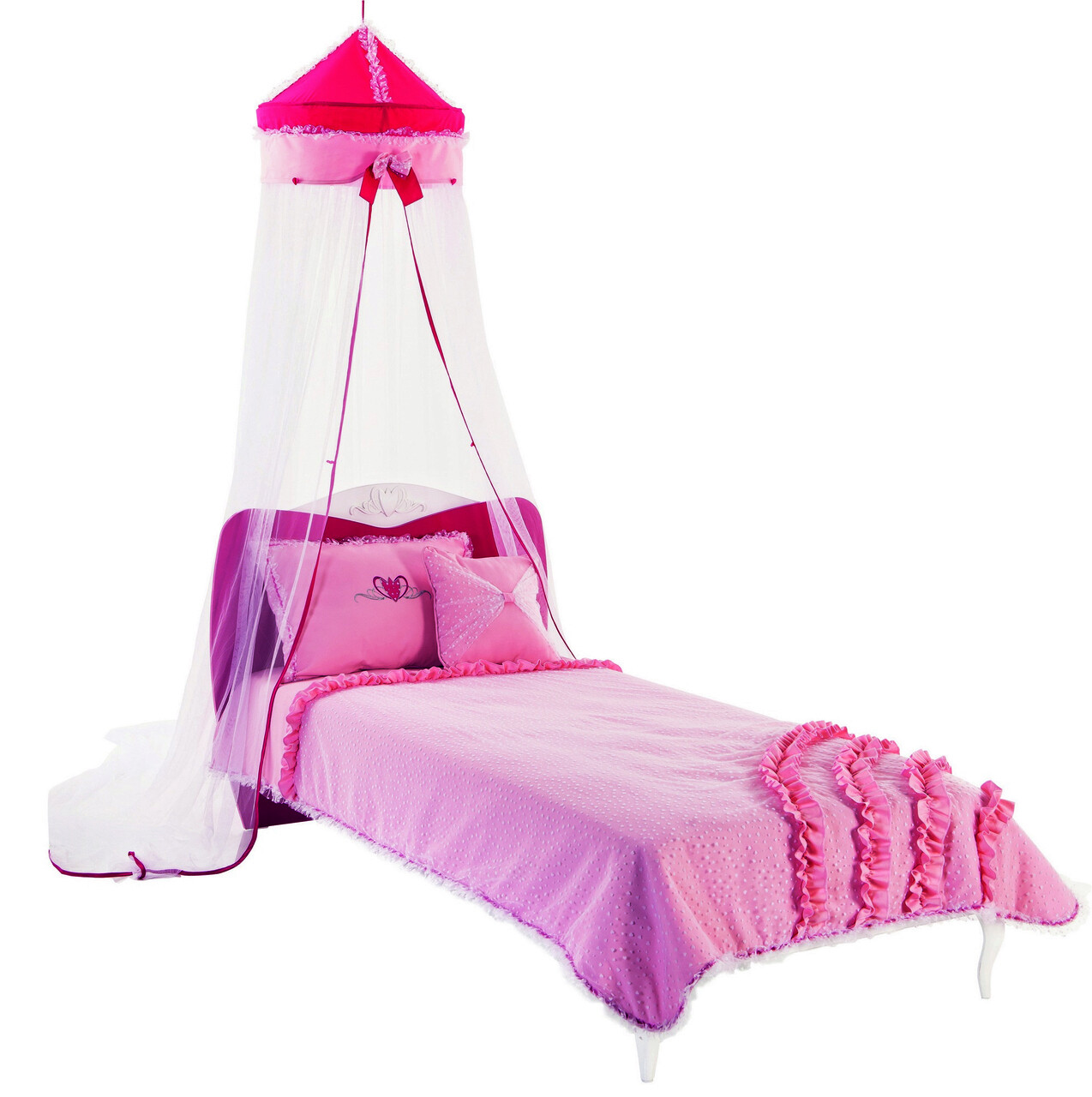 Baldachin pentru pat, Rosa, Çilek, Poliester - Mezoni