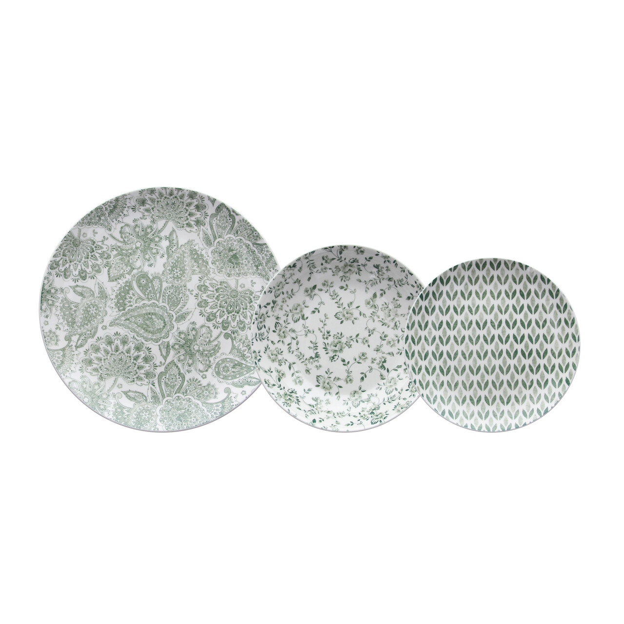 Serviciu de masa 18 piese Moon Floris, Andrea Fontebasso, portelan ...