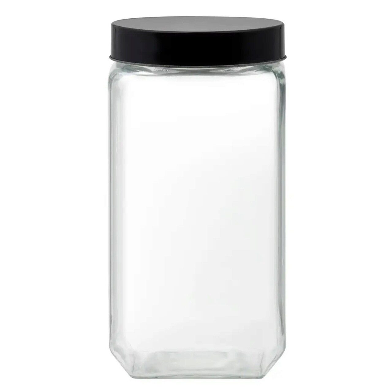 Recipient cu capac Milos Square, Domotti, 11.4 x 22.5 cm, 2.2 L, sticla ...