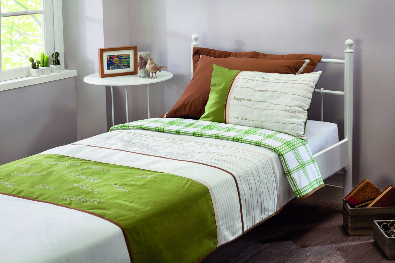 Set cuvertura de pat Young, Freedom (90-100 Cm), Çilek, Poliester ...