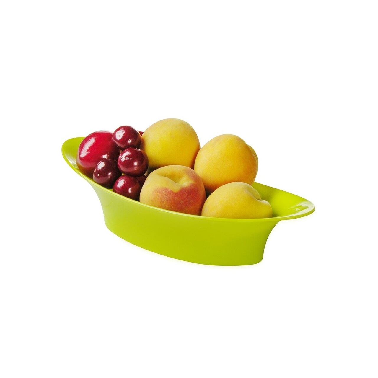 Bol oval pentru aperitive, 4.5 x 1-.2 x 25.2 cm, plastic, verde - mezoni.ro