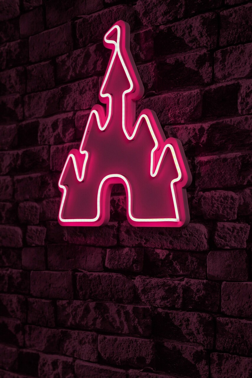 Decoratiune luminoasa LED, Castle, Benzi flexibile de neon, DC 12 V ...