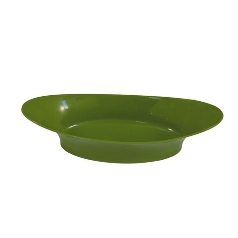 Bol oval pentru aperitive, 4.5 x 1-.2 x 25.2 cm, plastic, verde - mezoni.ro